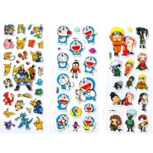 Office | New Mini Anime Puffy Stickers Pokemon Chibi Naruto | Poshmark